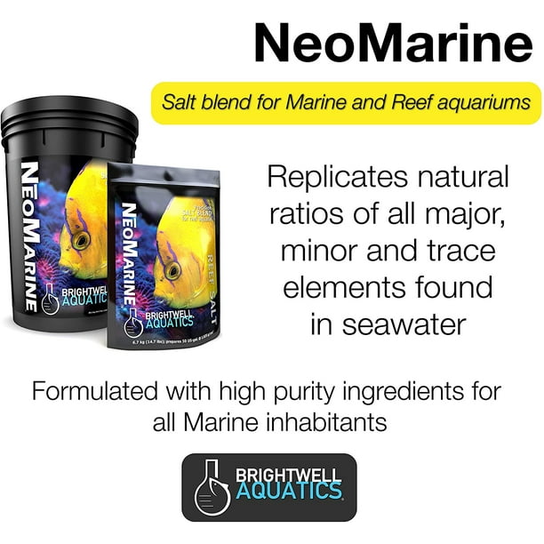 Brightwell Aquatics NeoMarine - Mezcla de sal marina para ac Brightwell Aquatics Brightwell ...
