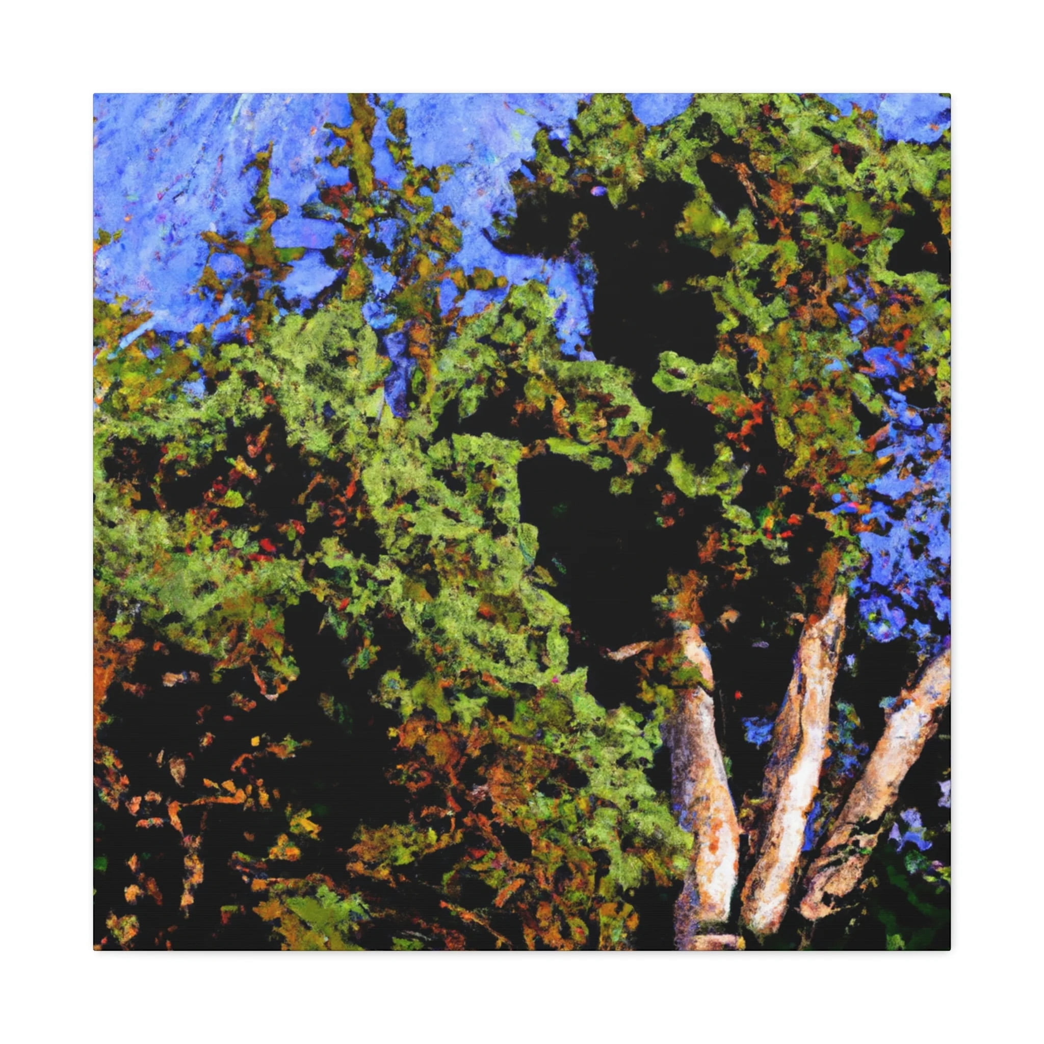 Cedar Tree Expressionism - Canvas - Walmart.com