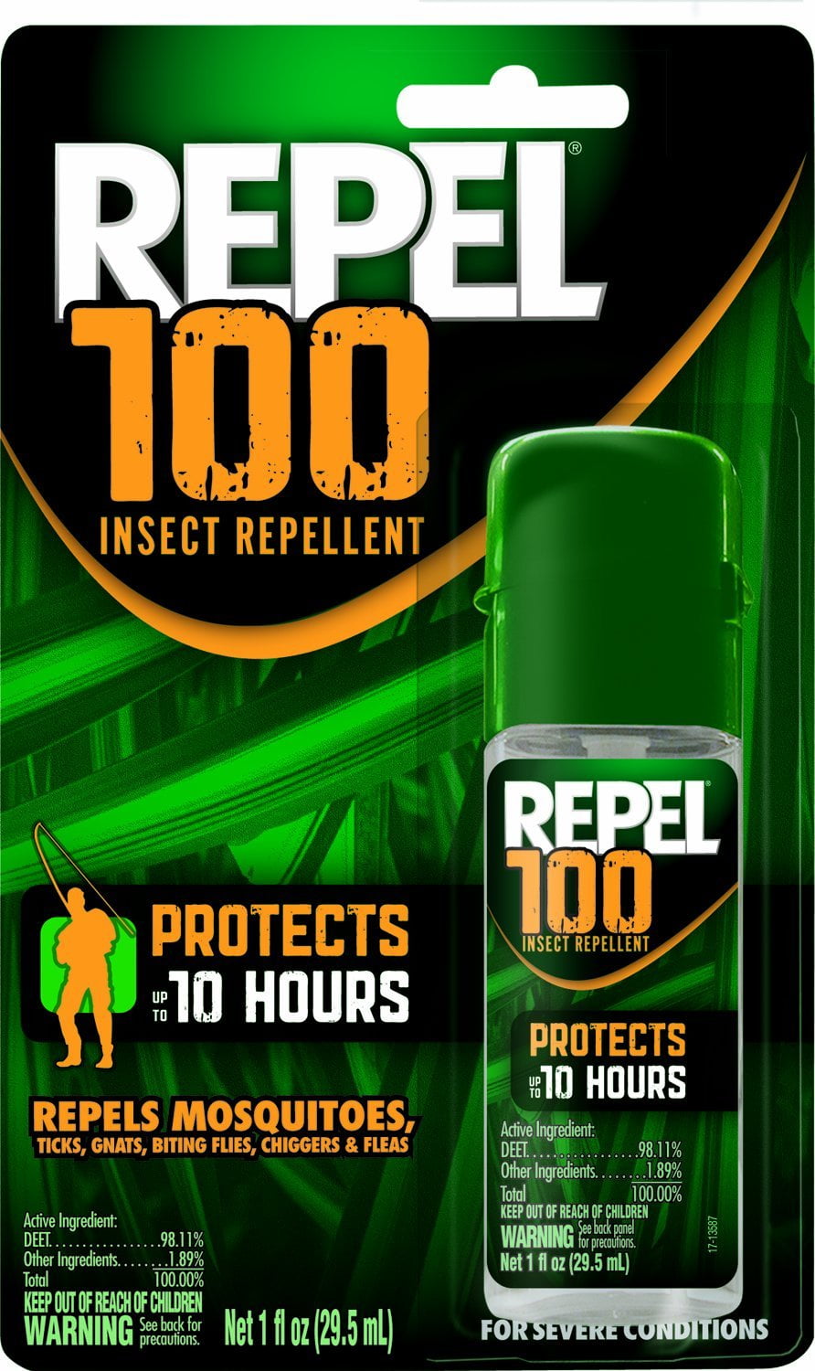 Repel 100% Deet Insect Repellent 1 oz Pump Spray Each - Walmart.com