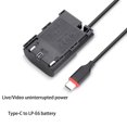 Camera External Power Source Type-C to LPE6 DR-E6 Dummy Battery for 60D ...