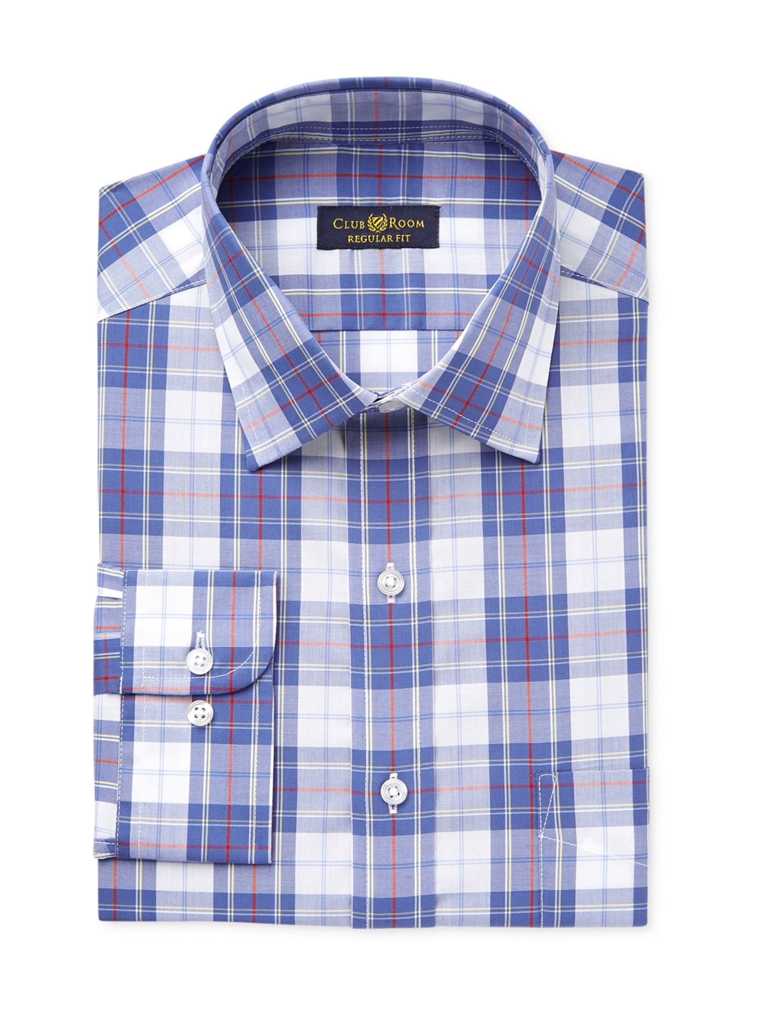 Club Room Mens Wrinkle Resistant Button Up Dress Shirt tlnvsumpld 20 ...