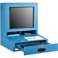 Global Industrial Countertop LCD Computer Cabinet Blue - Walmart.com
