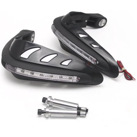 Wgthhk 1 Pair Motorcycle Handguards with LED Turn Signals Light ...
