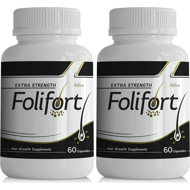 2 Pack Folifort Hair Growth 120 Capsules - Walmart.com