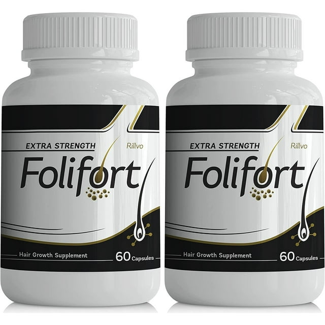 2 Pack Folifort Hair Growth 120 Capsules - Walmart.com