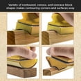 Dura-Gold 12-Piece Contoured Profile 4" Hand Sanding Block Set with 40 ...