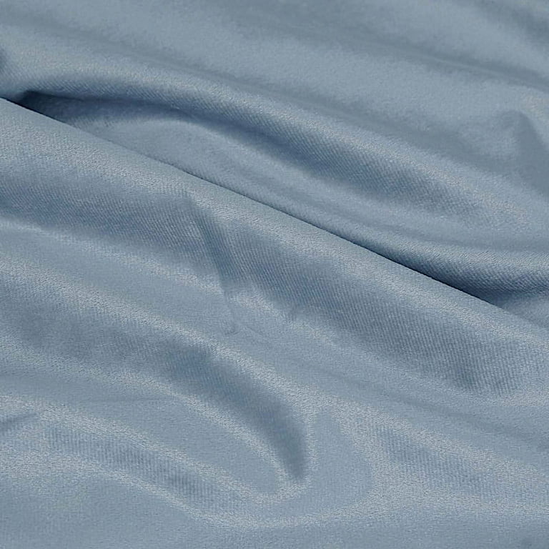 Light Blue Velvet Fabric