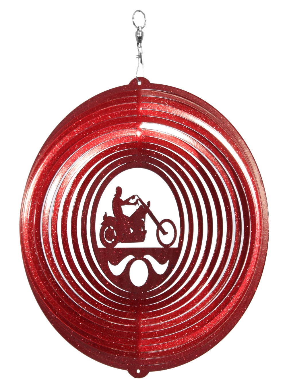 SWEN Products EASY LOW RIDER MOTORCYCLE Swirly Metal Wind Spinner ...