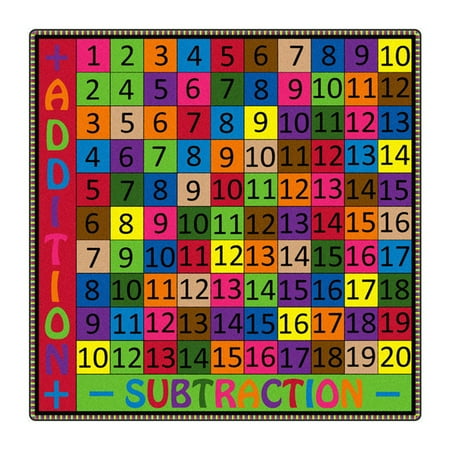 Flagship Carpets Math Equation and Problem Solving Carpet Rug for ...