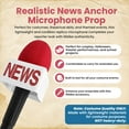 Nicky Bigs Novelties Cordless Handheld Fake News Reporter Microphone ...
