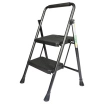 Labwork 2 Step Ladder Portable Step Stool with Comfortable Handgrip and ...