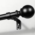 Curtain Rods for Windows 66 to 120, 1 Inch Adjustable Heavy Duty Bronze ...