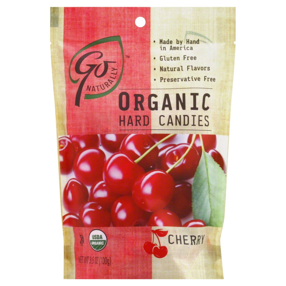 Go Organic Hard Candy, Cherry, Organic, Gluten Free 3.5 OZ Pack of 6 ...