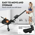 Pooboo Foldable Magnetic Rowing Machine, 8 Level Resistance, Digital ...