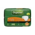 Depend Protection with Tabs Briefs, Large Size, High Absorbency, 16 ...