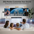 Sound Bar for Smart TV, 80W Soundbar with Four Woofers, Dual Horn ...