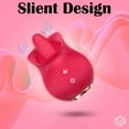 Silicone Female Rose Licking Vibrator Multi Function Clitoris Vibrator With 12 Vibration Modes