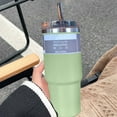 30oz Car Mug 304 Stainless Steel Thermal Insulation Straw Mug Large