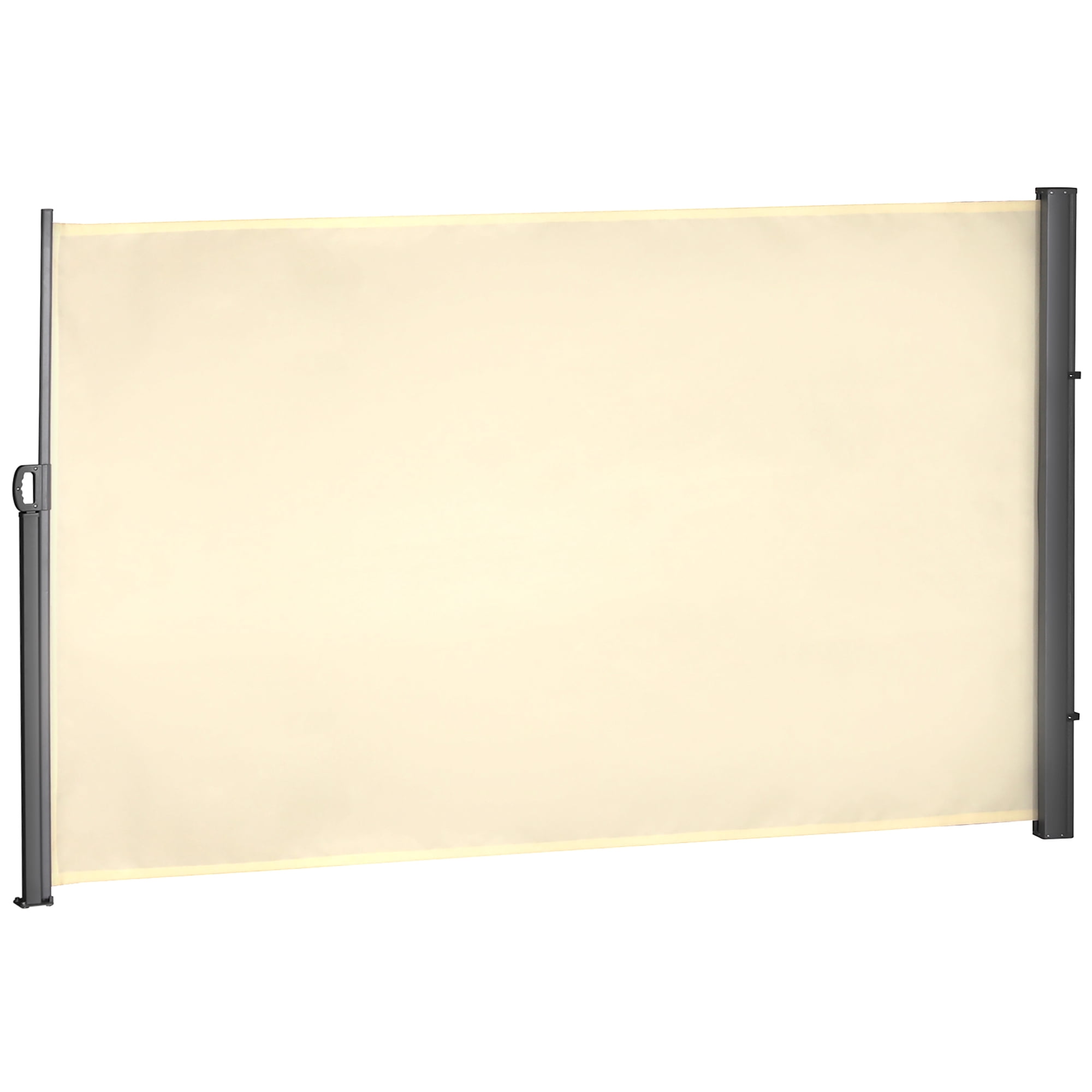 Click here for Unbranded Outsunny 118 Cream White Retractable Sid... prices