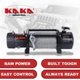 12000LB 12V Electric Winch, 4WD Recovery Winch with 0.4Inch x 85Ft ...