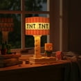 Minecraft Diamond Ore Night Light with Type-C Charging, 5-Level Light ...