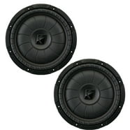 Kicker 12 Inch Bass Bundle 2 44CWCS124 Subwoofers with CXA8001 and amp ...