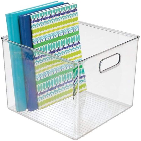Plastic Storage Container Box with Handles for Home Office, File ...