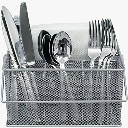 Sorbus Mesh Utensil Caddy, Napkin Holder and Condiment Organizer ...
