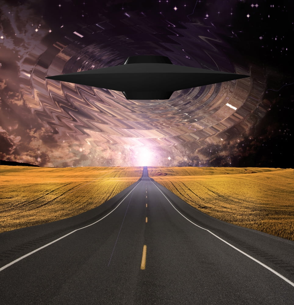 UFO Emerges over Road Poster Print by Bruce Rolff/Stocktrek Images (12 ...