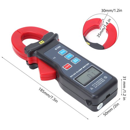 DC AC Clamp Meter, Handheld Fully Functional Portable Clamp Meter ...