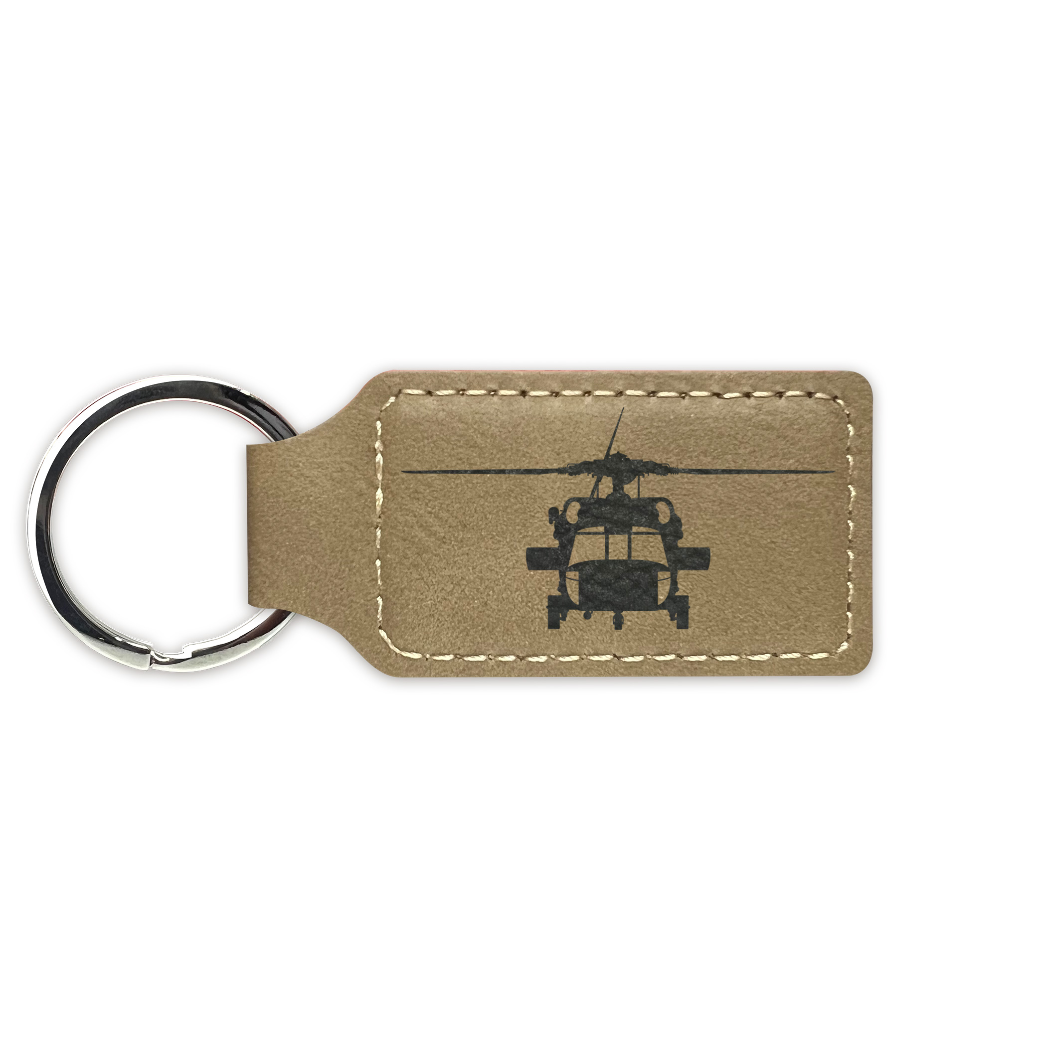 MH-60S Knighthawk Keychain Leatherette Rectangle - Laser Engraved - Many Colors - Key Chain Ring ...