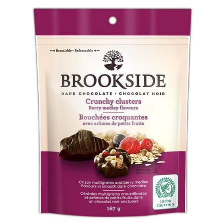 BROOKSIDE Dark Chocolate Crunchy Clusters, Berry Medley Flavours, 167g ...