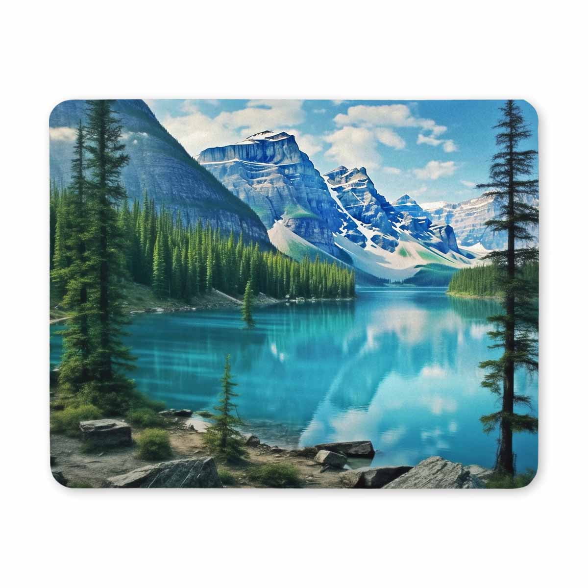 Gaming Mouse Pad Landscape Canadian Rockies Mountain Moraine Lake Banff ...