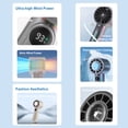 Premium RGB Glowing Ice Cooling High Speed Handheld Mini Fan, USB ...