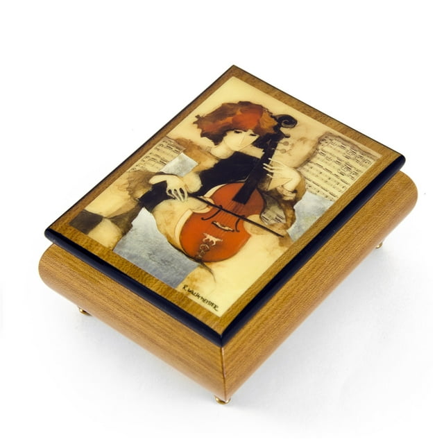 Handcrafted Ercolano Music Box Featuring "Concerto Barocco" by Rosina ...