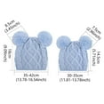 AWZXDE Baby Knit Winter Hat With Double Balls And Bear Design Baby Hats ...