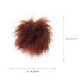 NUOLUX 24Pcs Faux Fur Pom Pom Balls DIY Fluffy Pom Pom Clothes Bag Pom ...