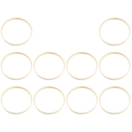 10pcs Wooden Bamboo Floral Hoops Macrame Craft Hoops Wood Dream Catcher ...
