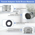 Brass Faucet to Garden Hose Adapter with Aerator,Sink Faucet Adapter to ...