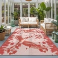 Area Rugs 4'x6'. Red Crane Silhouette Carpet Runner Indoor Outdoor Rugs ...