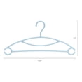 10 Pack Plastic Non-Slip Hangers, Durable Space Saving Clothes Hangers ...