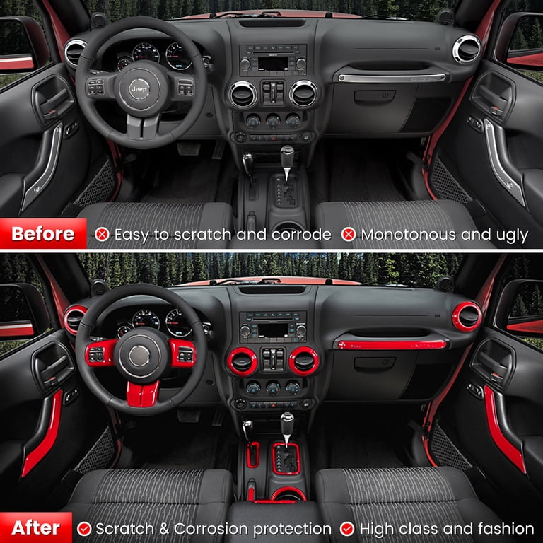 Jeep Wrangler Interior Trim Kit Red 4 Door | Cabinets Matttroy