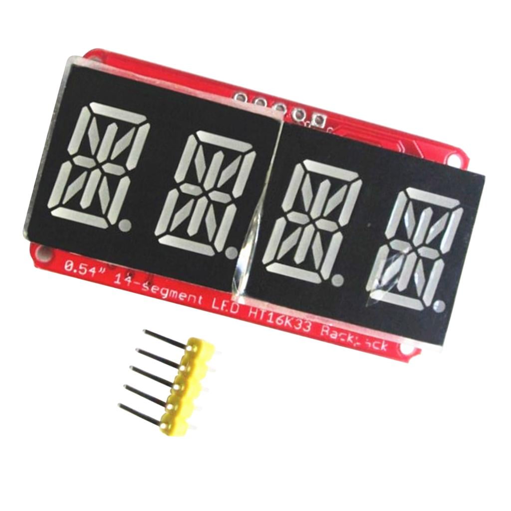 1 Pcs 1 Digit 0.54in Digital Display Clock Modules I2C for 14-segment ...