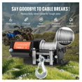 ATV Winch 2000 lb Electric, UTV Winch Waterproof IP55, Steel Cable ...