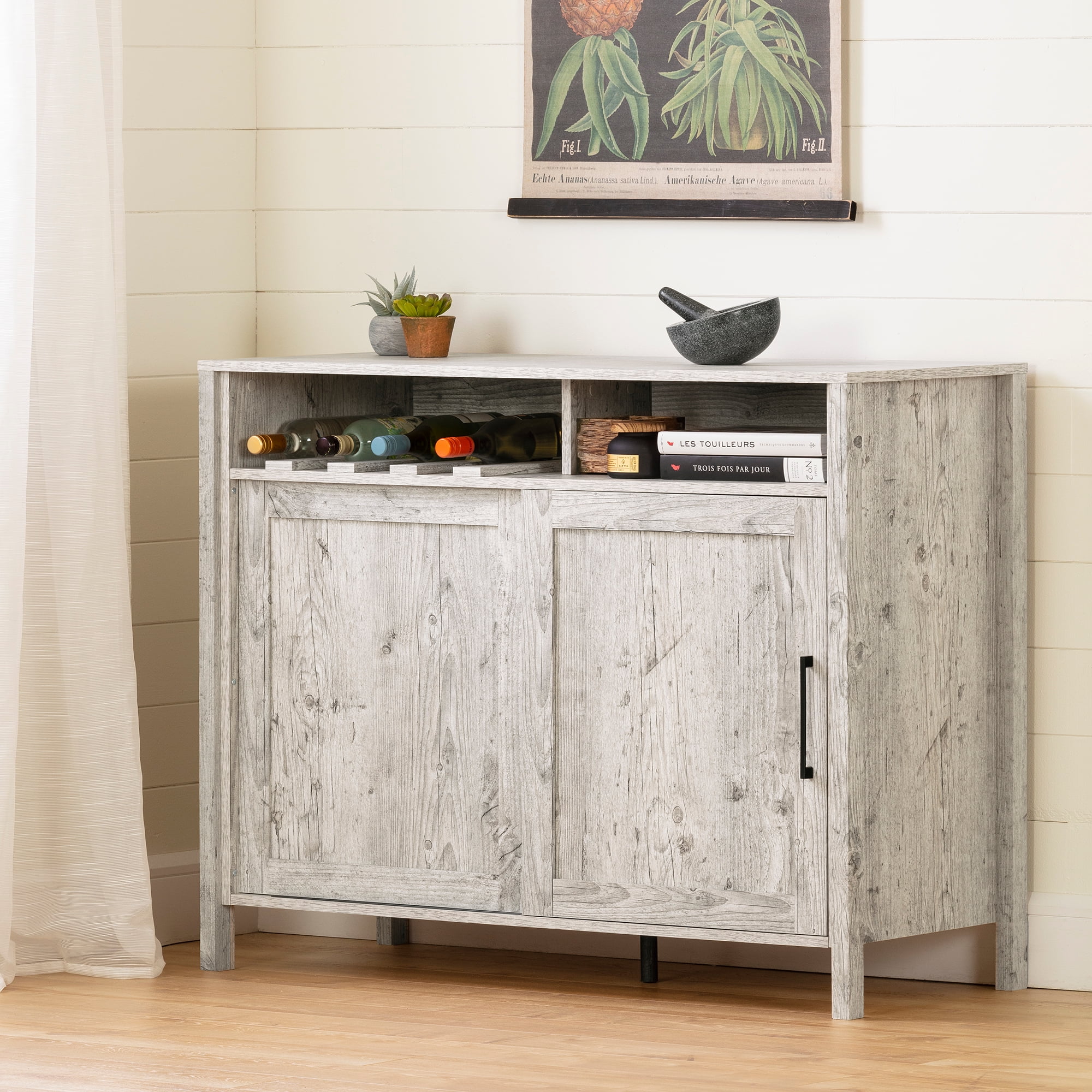 South Shore Munich Buffet with Sliding Door, Multiple Finishes ...