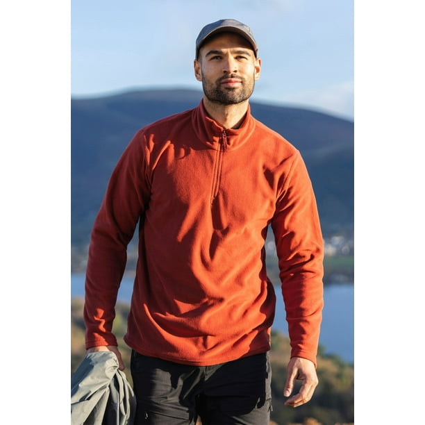 Mountain Warehouse Men's Camber Fleece Top Lightweight Breathable ...