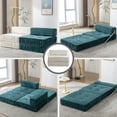 Fold Out Couch Bed 78.7" Bed, 3 In 1 Loveseat Floor Sleeper Sofa ...