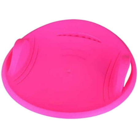 Plastic Round Snow Sled Toboggan for Kids and Adults Thick Heavy Duty ...