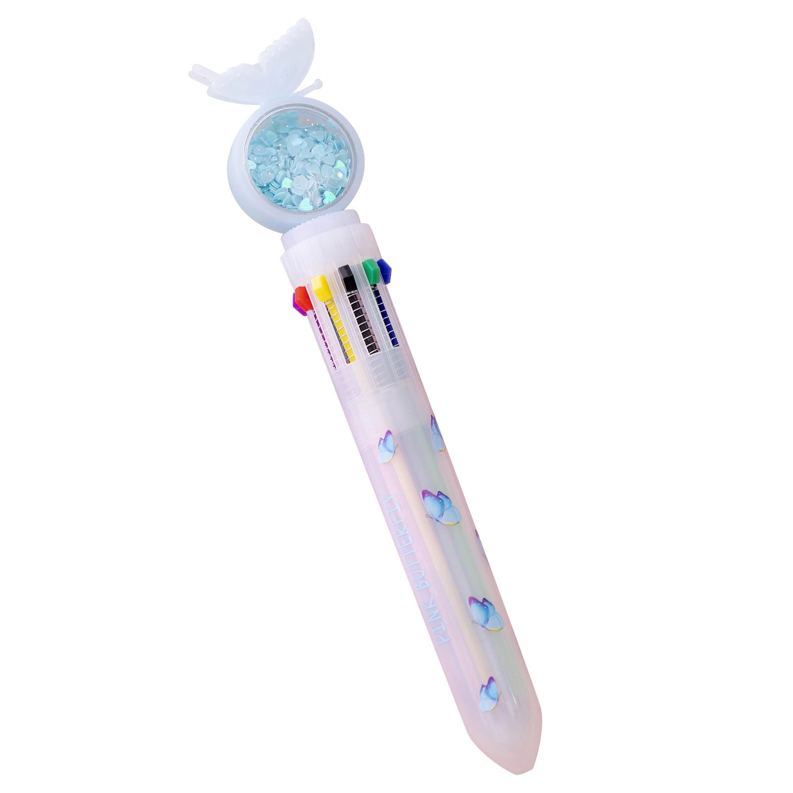 Wovilon 10-In-1 Multicolor Ballpoint Pen,6-Color Retractable Ballpoint ...