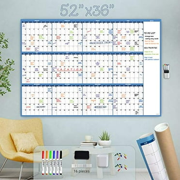 Trend, TEPT1170, Large Wipe-Off Blank Calendar Chart, 1 Each - Walmart.com
